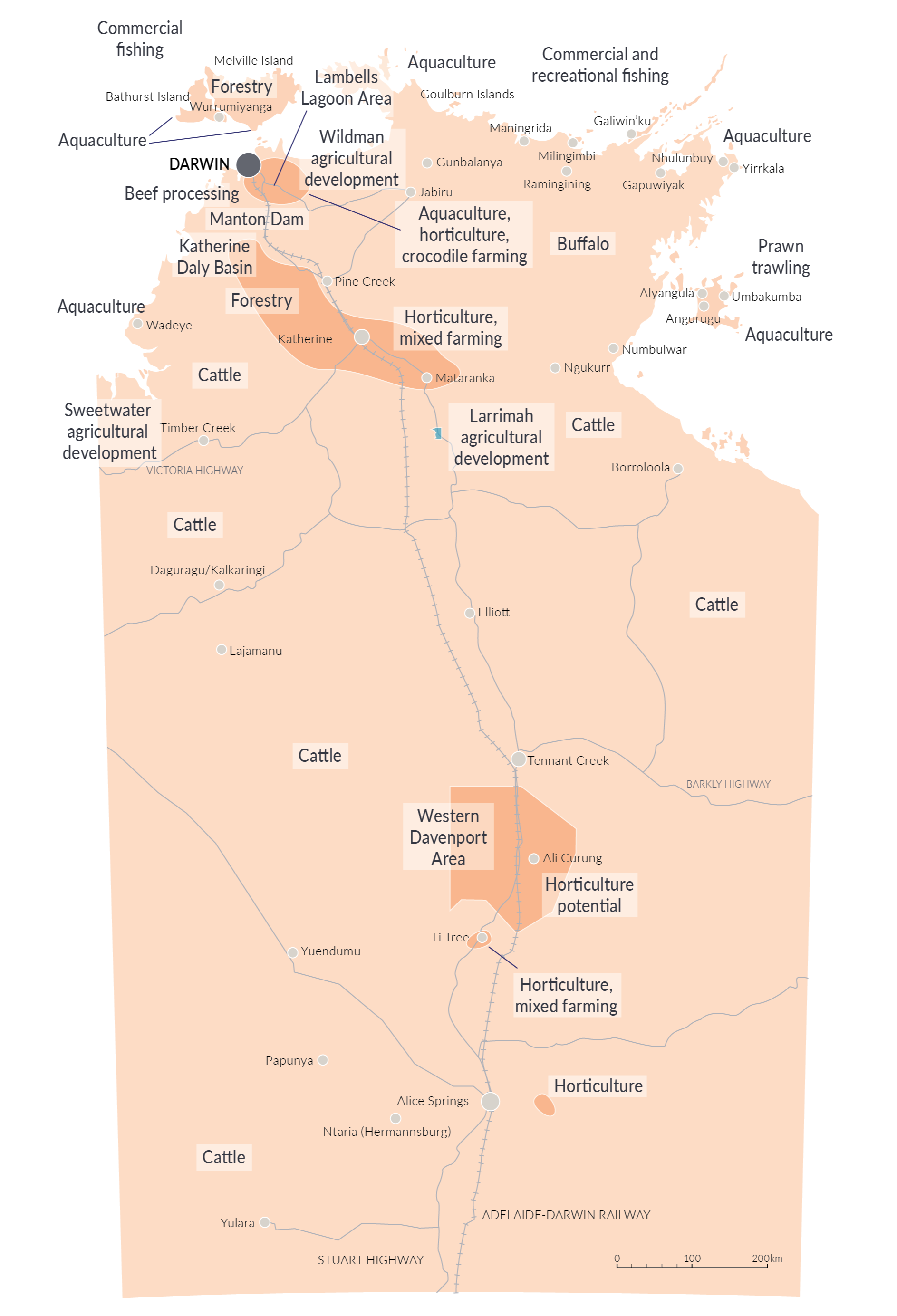 Map 1 - Northern Territory Economy
